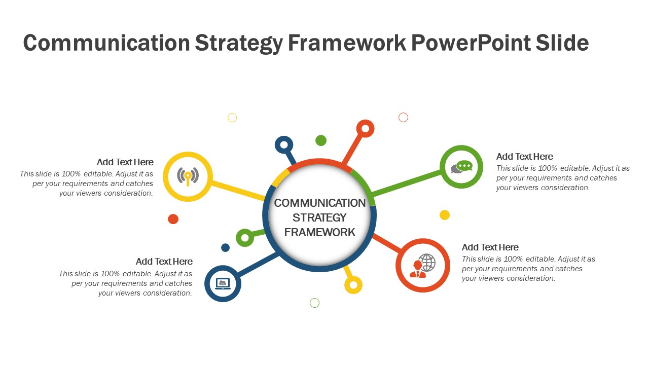 Communication Strategy Framework Powerpoint Slide