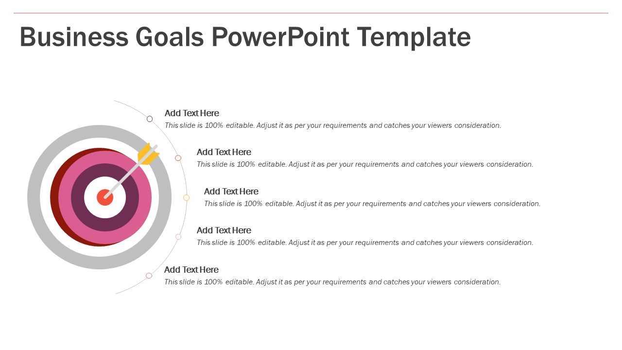 Business Goals Powerpoint Template Ppt Templates