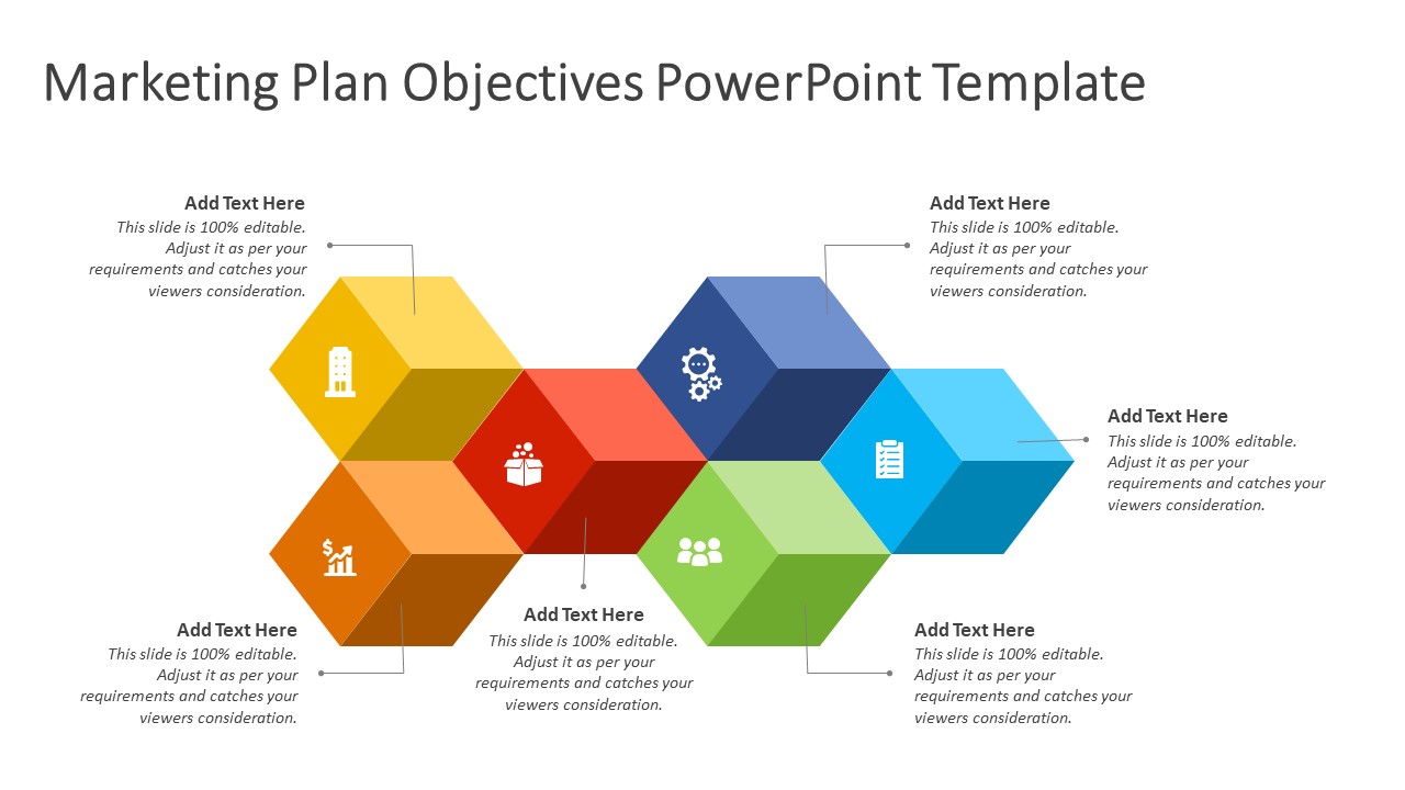 Marketing Plan Objectives PowerPoint Template | Marketing Templates