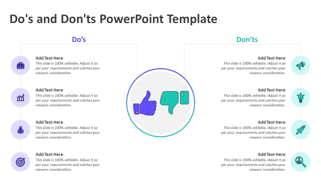 Dos And Donts Powerpoint Template Ppt Templates