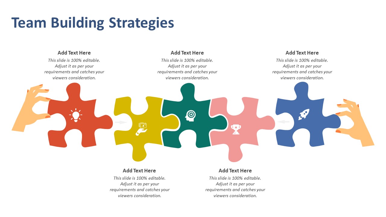 Team Building Strategies Infographic Powerpoint Template