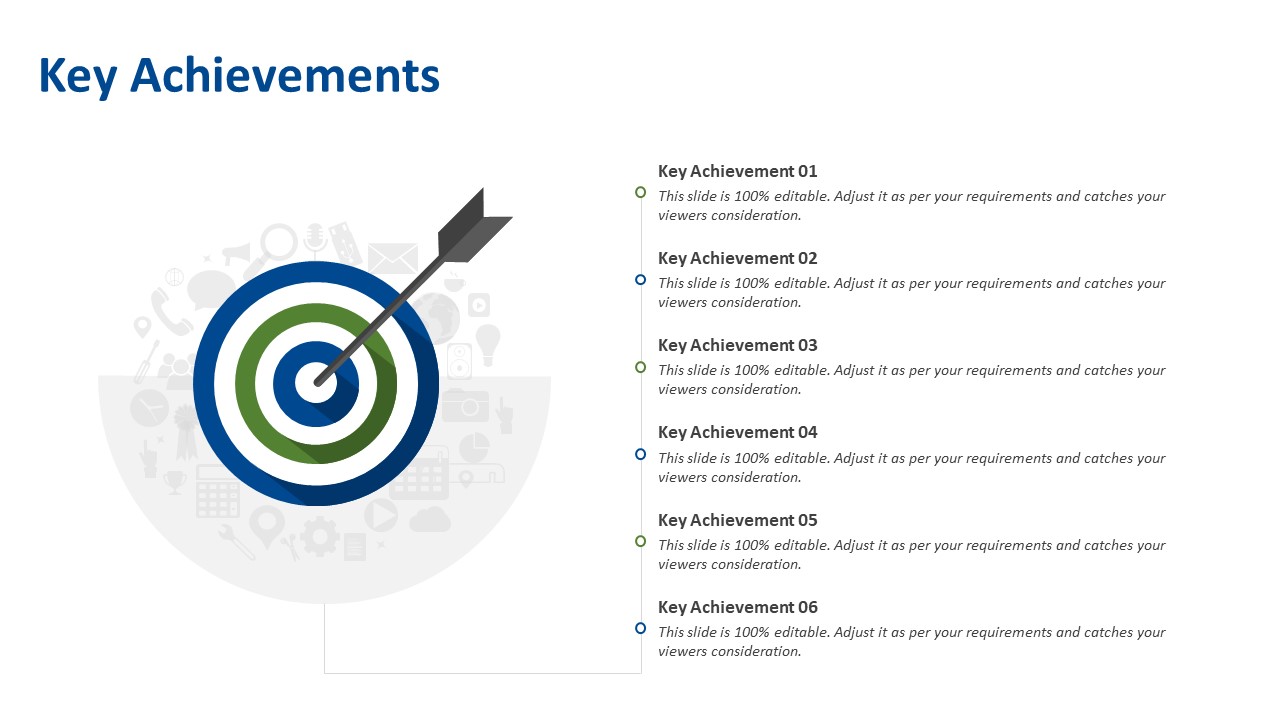 Key Achievements Powerpoint Template Ppt Templates