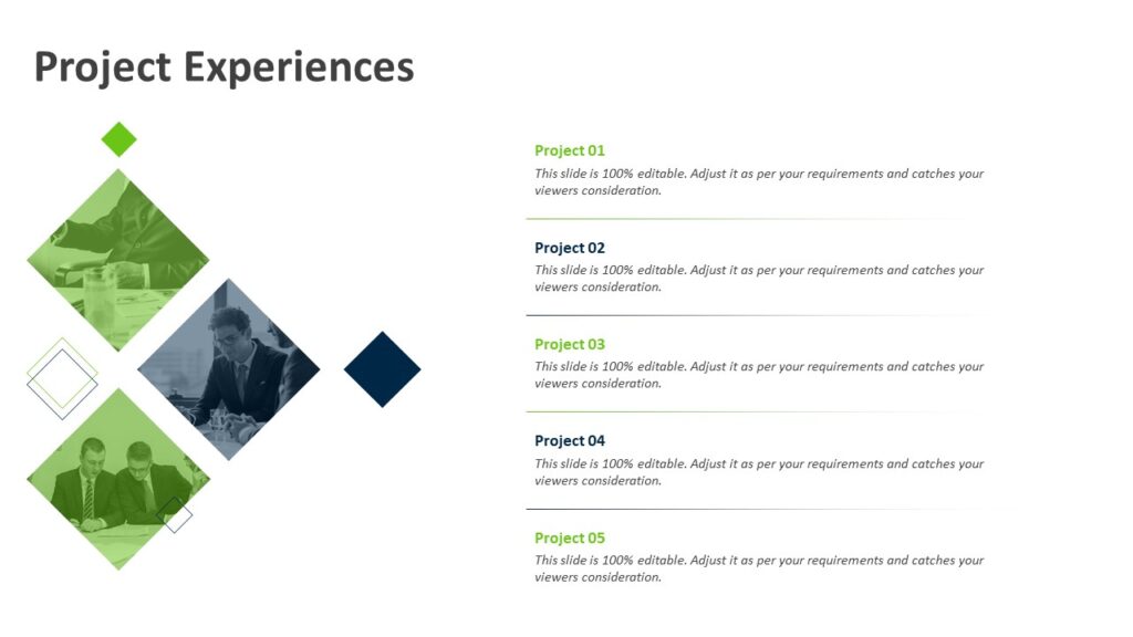 Project Experiences PowerPoint Template | PPT Templates