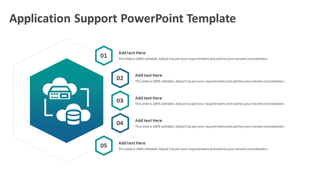 Application Support Powerpoint Template Application Support Model Ppt