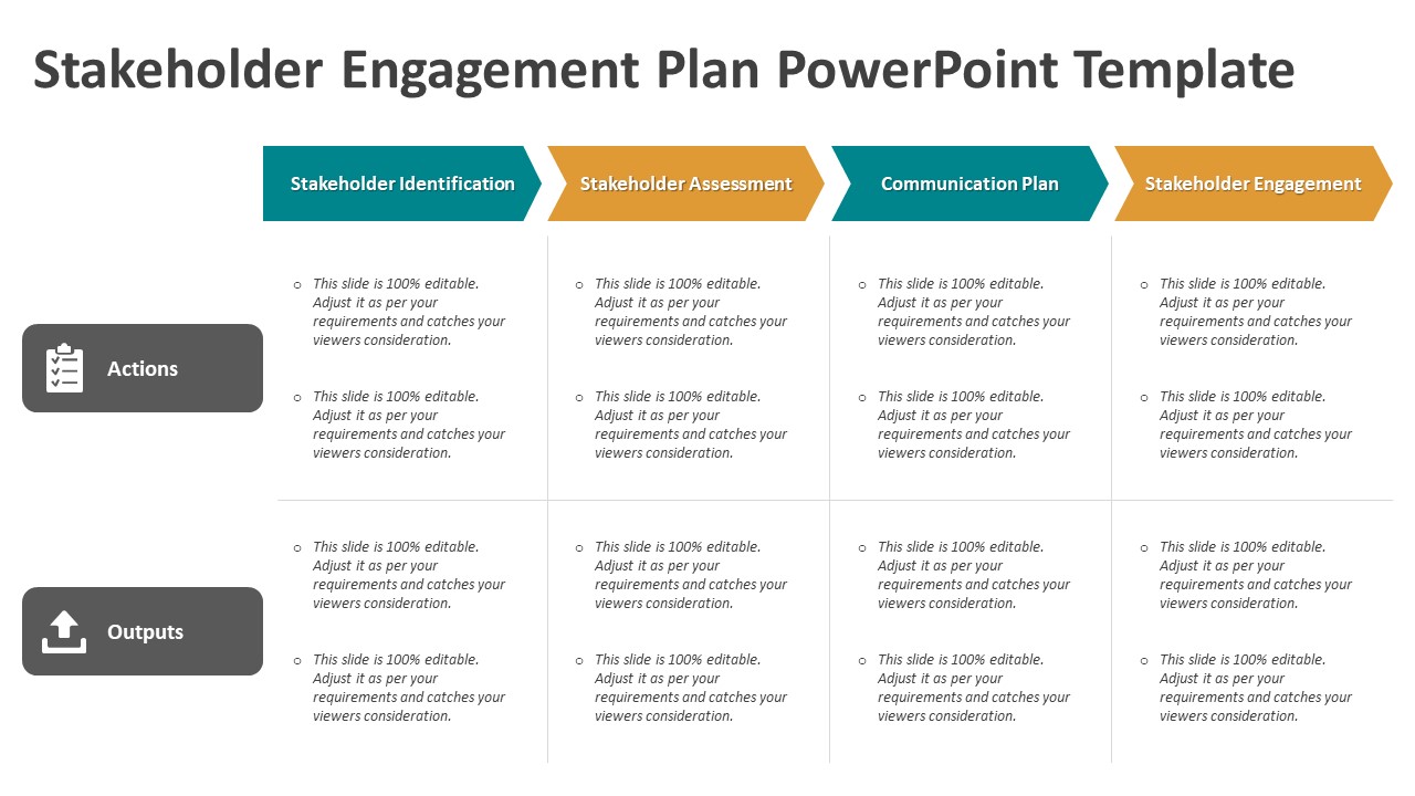 Stakeholder Engagement Plan Powerpoint Template Ppt Templates
