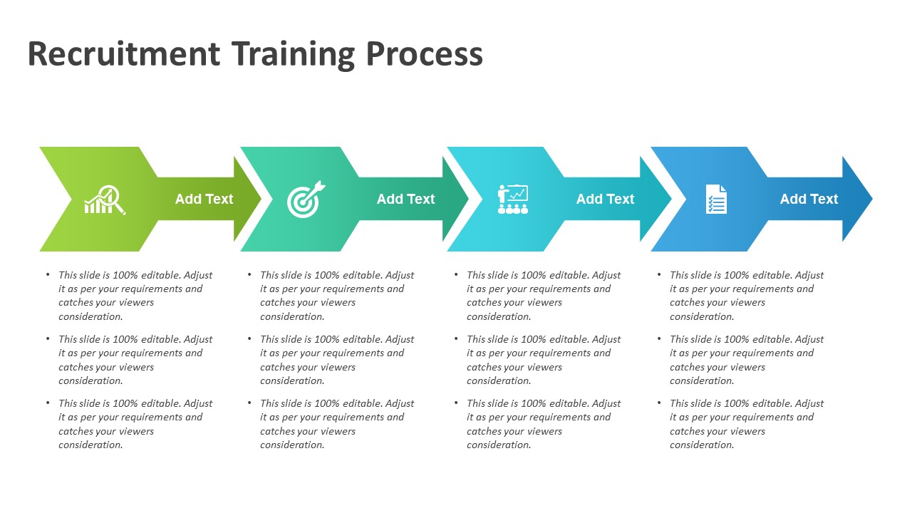 Recruitment Training Process PowerPoint Template | PPT Slides