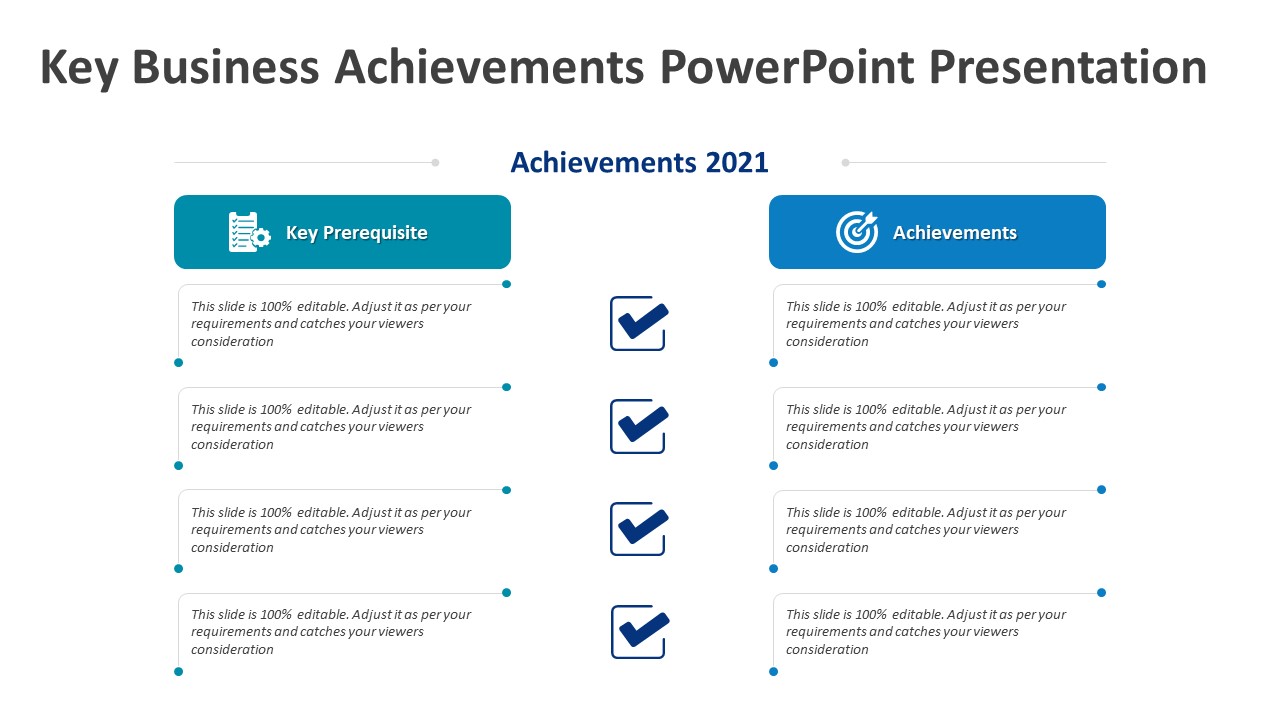 Key Business Achievements Powerpoint Presentation Achievement Ppt