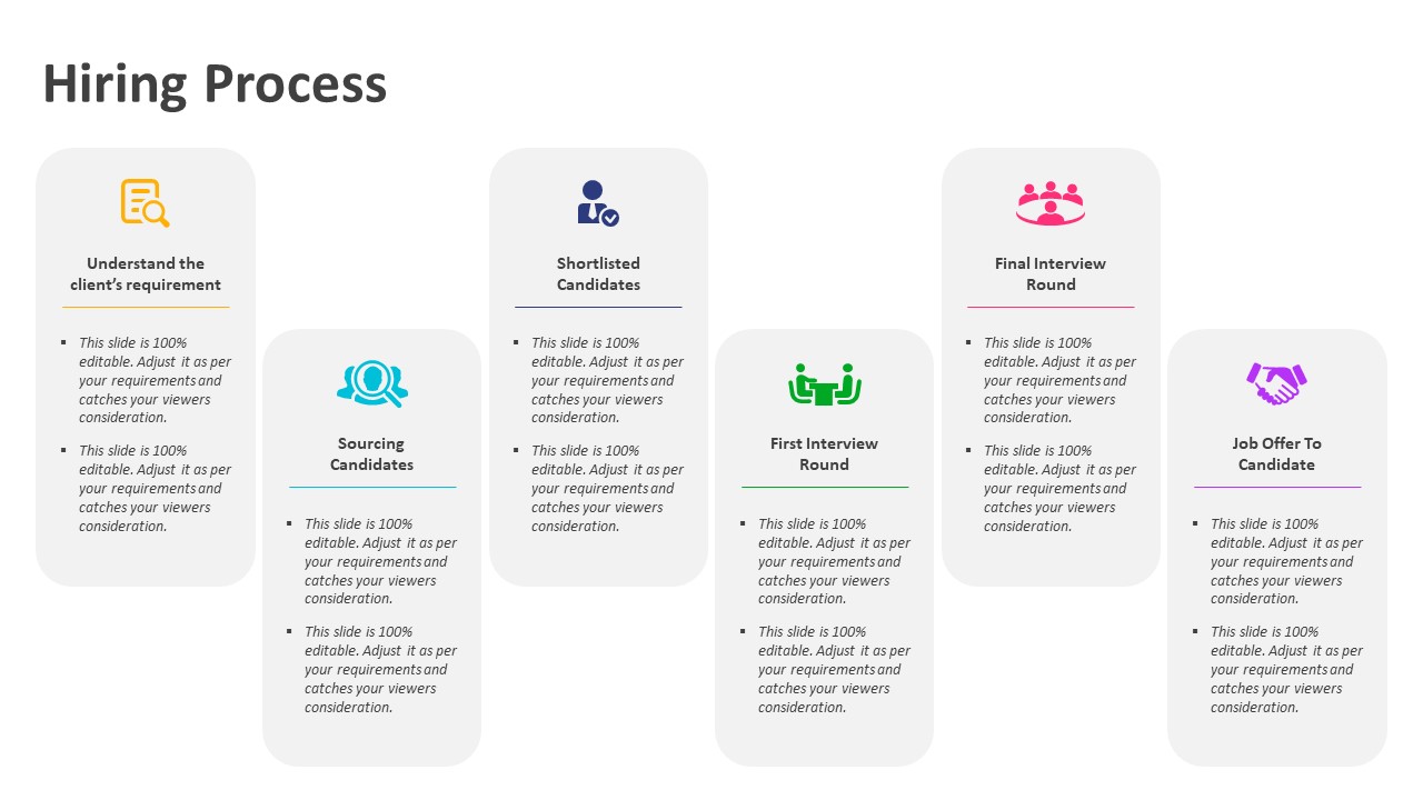 Hiring Process PowerPoint Template | Hiring and Selection Process PPT