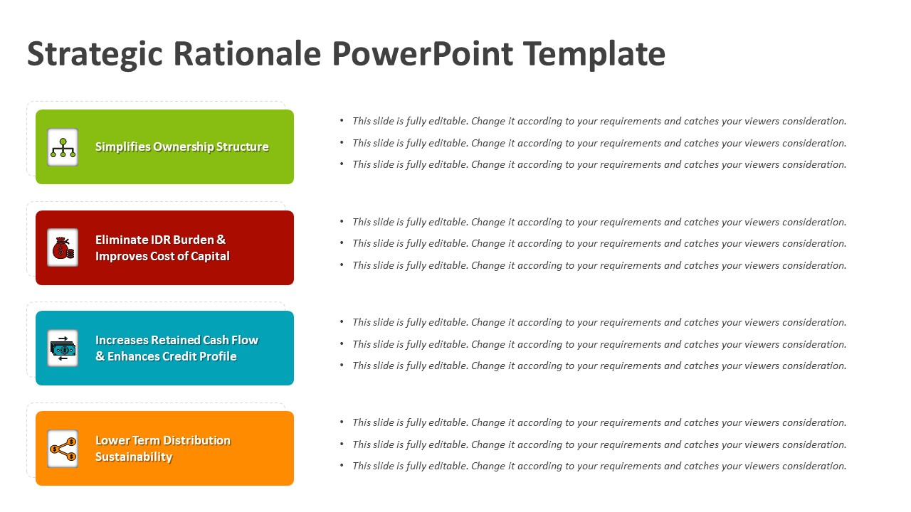 Strategic Rationale PowerPoint Template | Strategic Rationale Examples