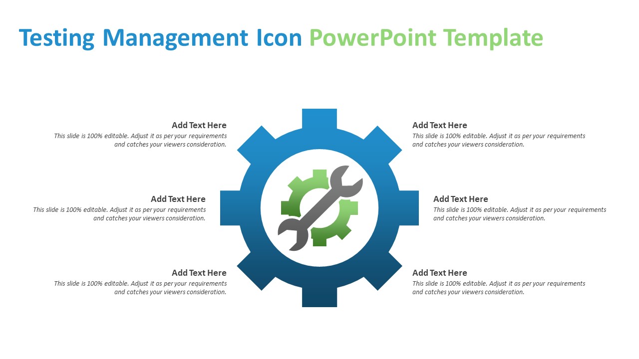 Testing Management Icon PowerPoint Template | PPT Templates
