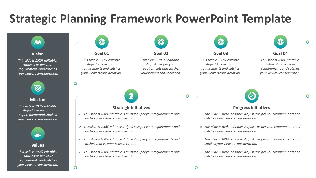 Strategic Planning Framework Powerpoint Template Ppt Templates