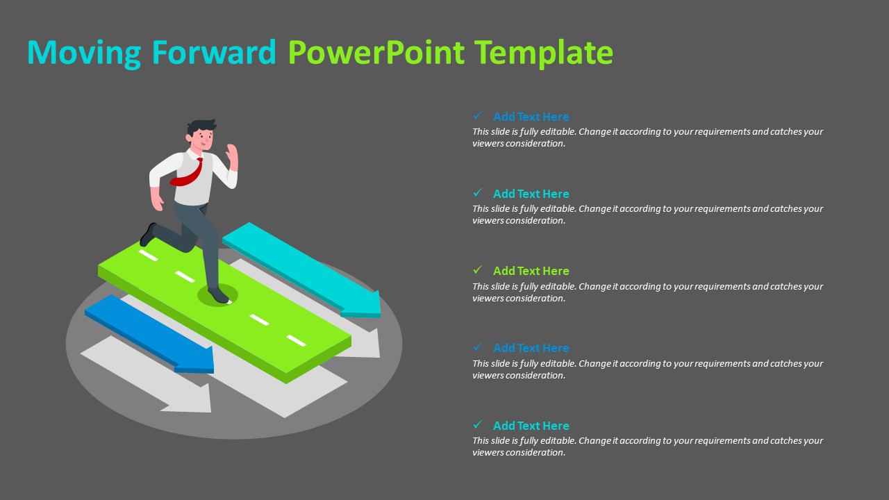 Moving Forward PowerPoint Template | PPT Templates