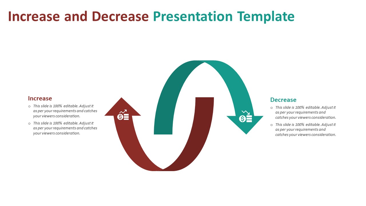 Increase And Decrease Presentation Template Ppt Templates