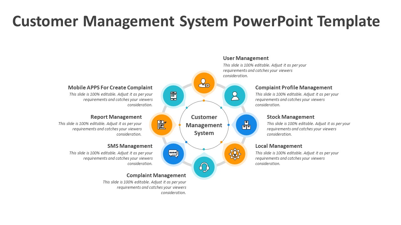 Customer Management System PowerPoint Template