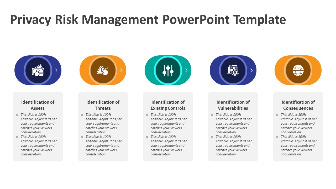 Privacy Risk Management PowerPoint Template | PPT Templates