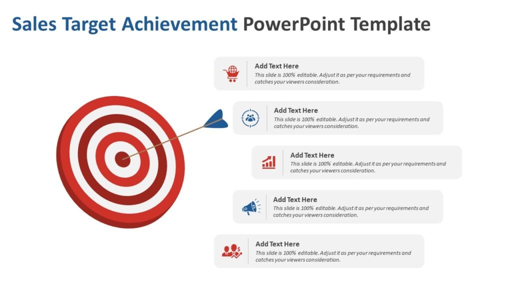 Sales Target Achievement PowerPoint Template | PPT Templates