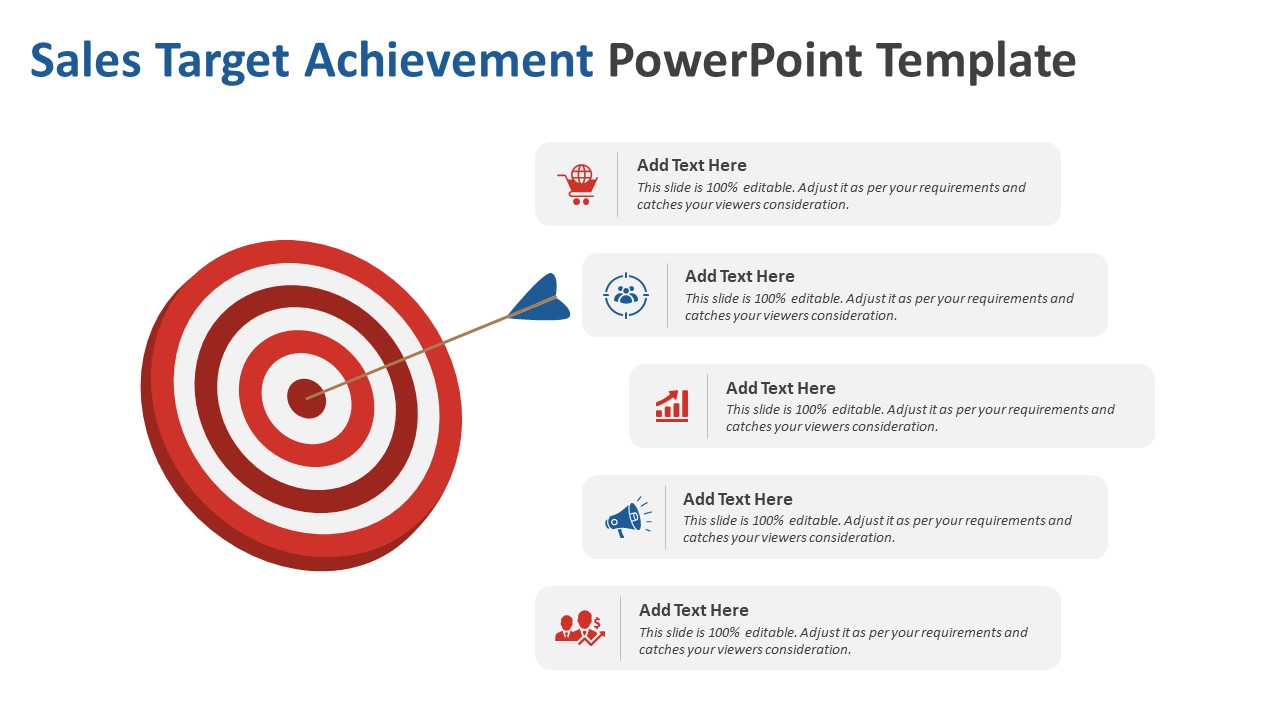Sales Target Achievement Powerpoint Template Ppt Templates