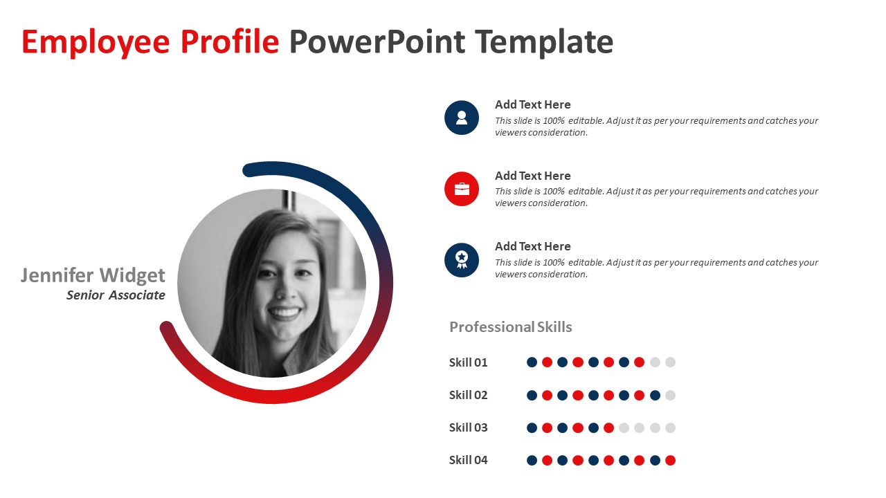 Employee Profile PowerPoint Template | PPT Templates Employee Profile PowerPoint Template | PPT Templates