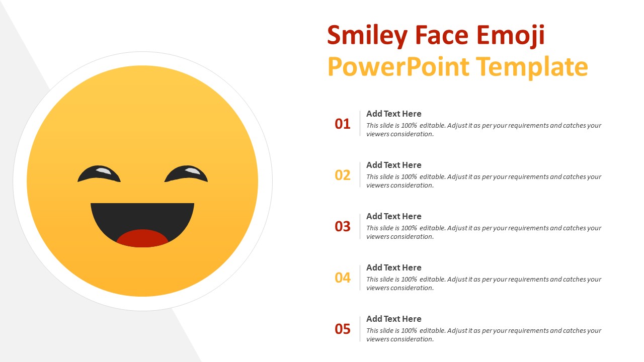 Smiley Face Emoji PowerPoint Template | PPT Templates Smiley Face Emoji PowerPoint Template | PPT Templates
