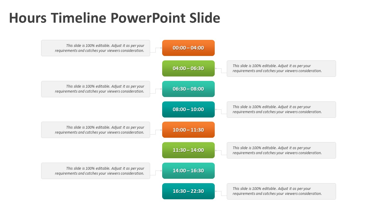 Hours Timeline PowerPoint Slide | PPT Templates