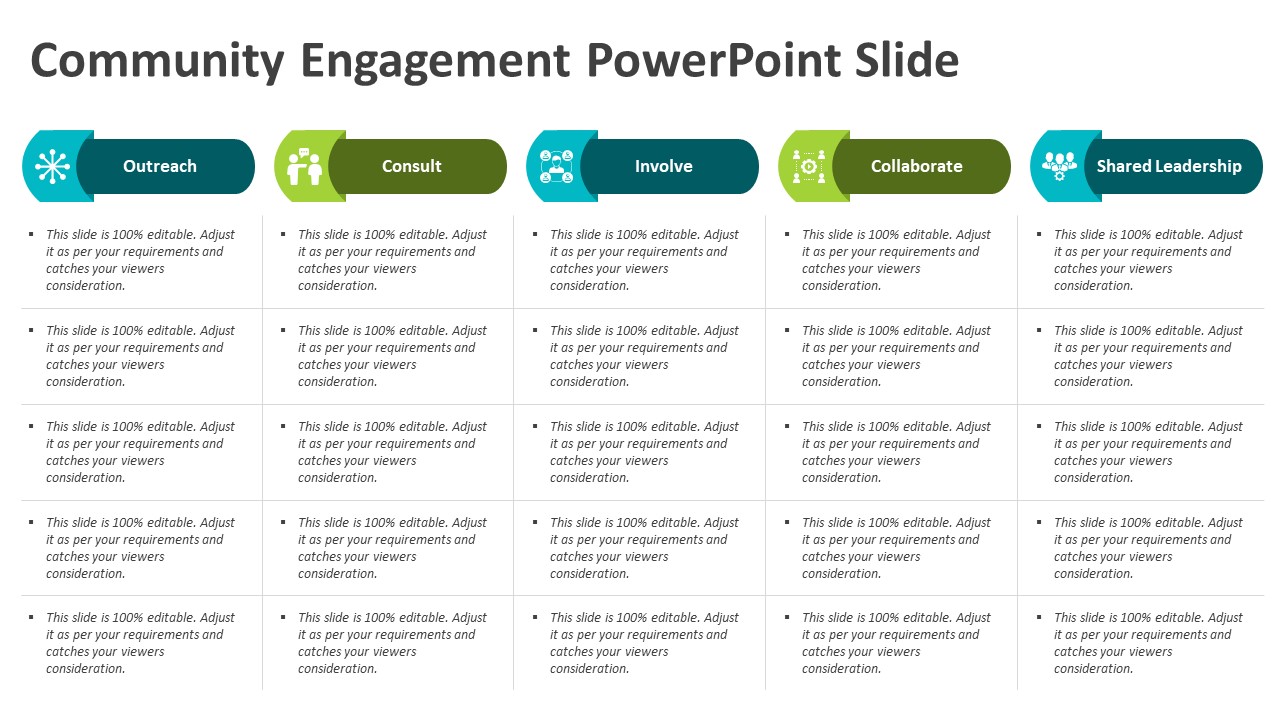 Community Engagement Powerpoint Slide Ppt Templates