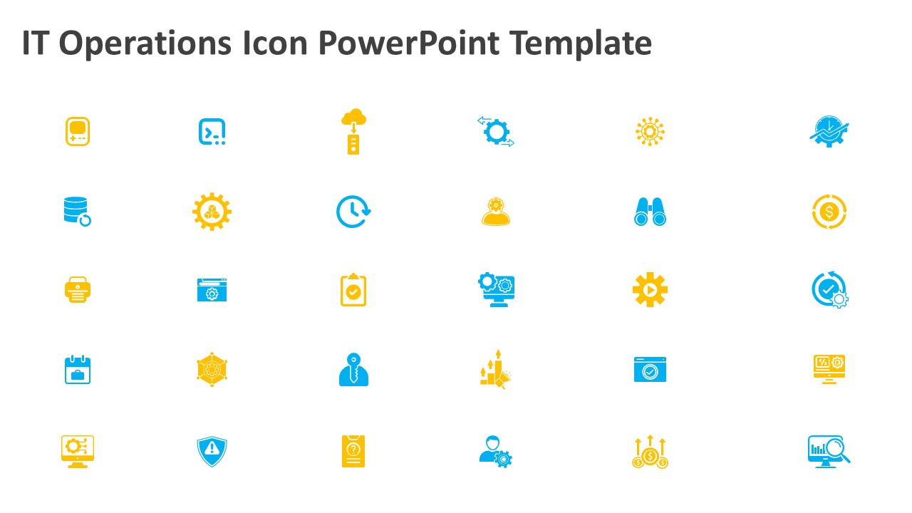 It Operations Icons Powerpoint Template Ppt Templates