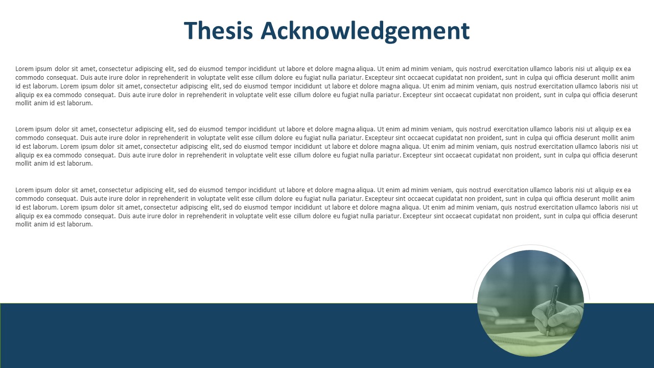 Thesis Acknowledgement Powerpoint Template Ppt Templates