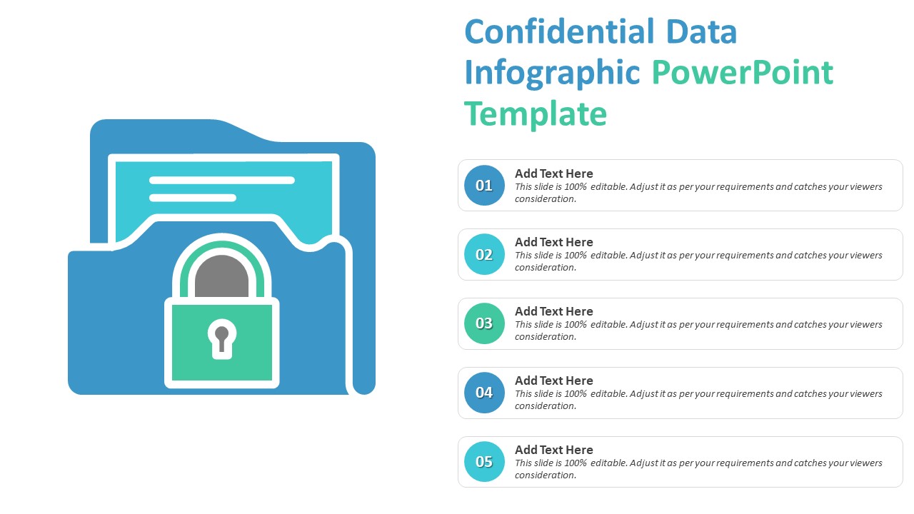 Confidential Data Infographic PowerPoint Template | PPT Template