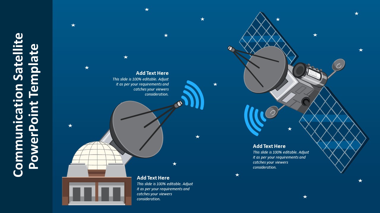Communication Satellite PowerPoint Template | PPT Templates