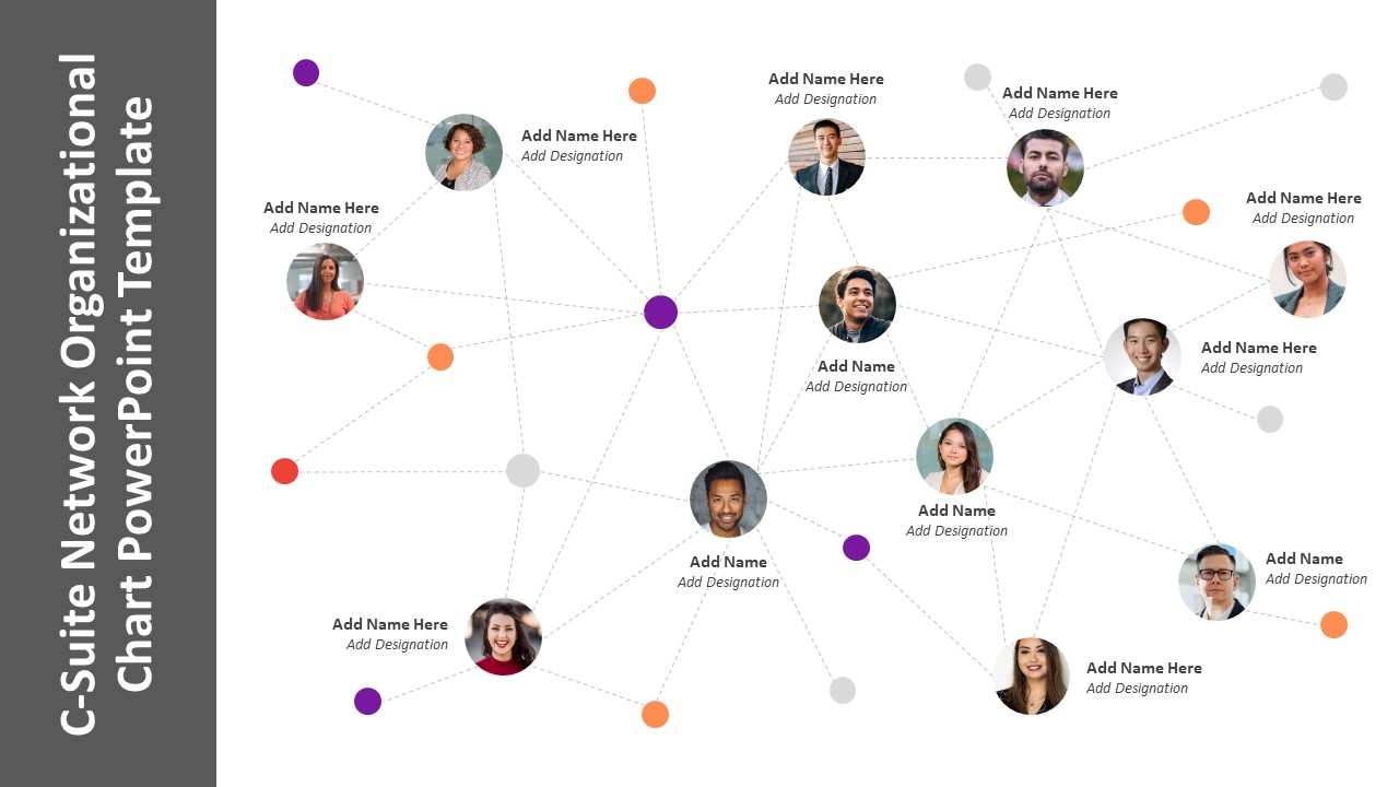 C-Suite Network Organizational Chart PowerPoint Template C-Suite Network Organizational Chart PowerPoint Template
