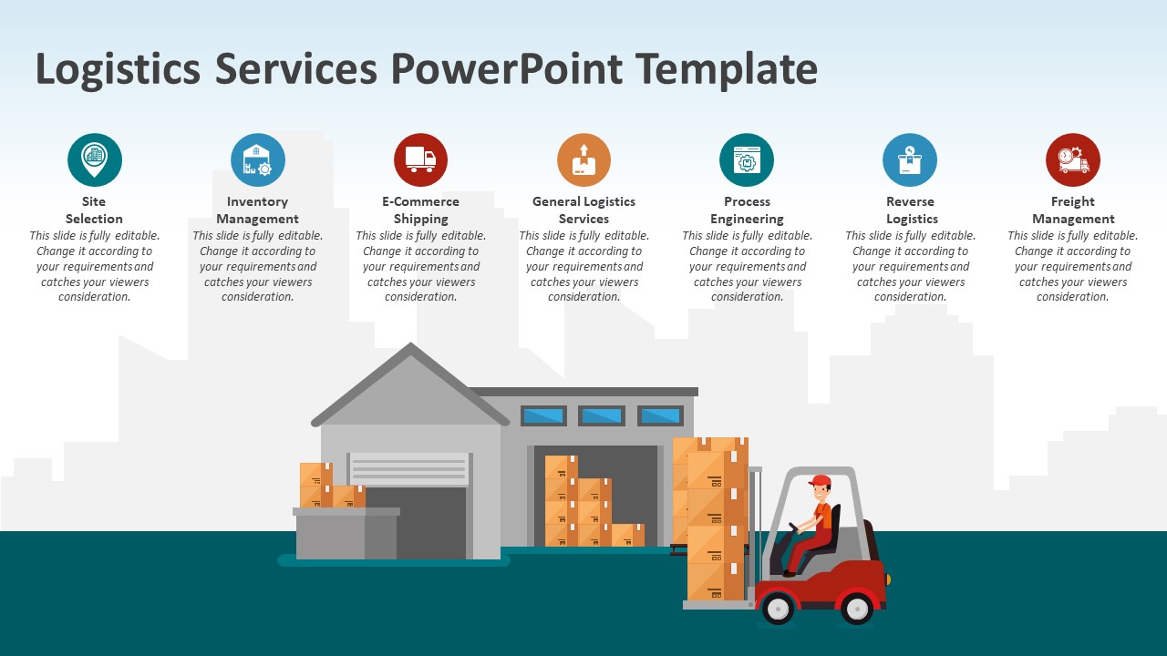 Logistics Services Powerpoint Template Ppt Templates