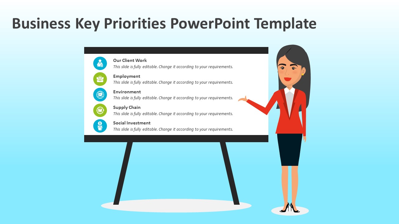 Business Key Priorities PowerPoint Template | PPT Templates