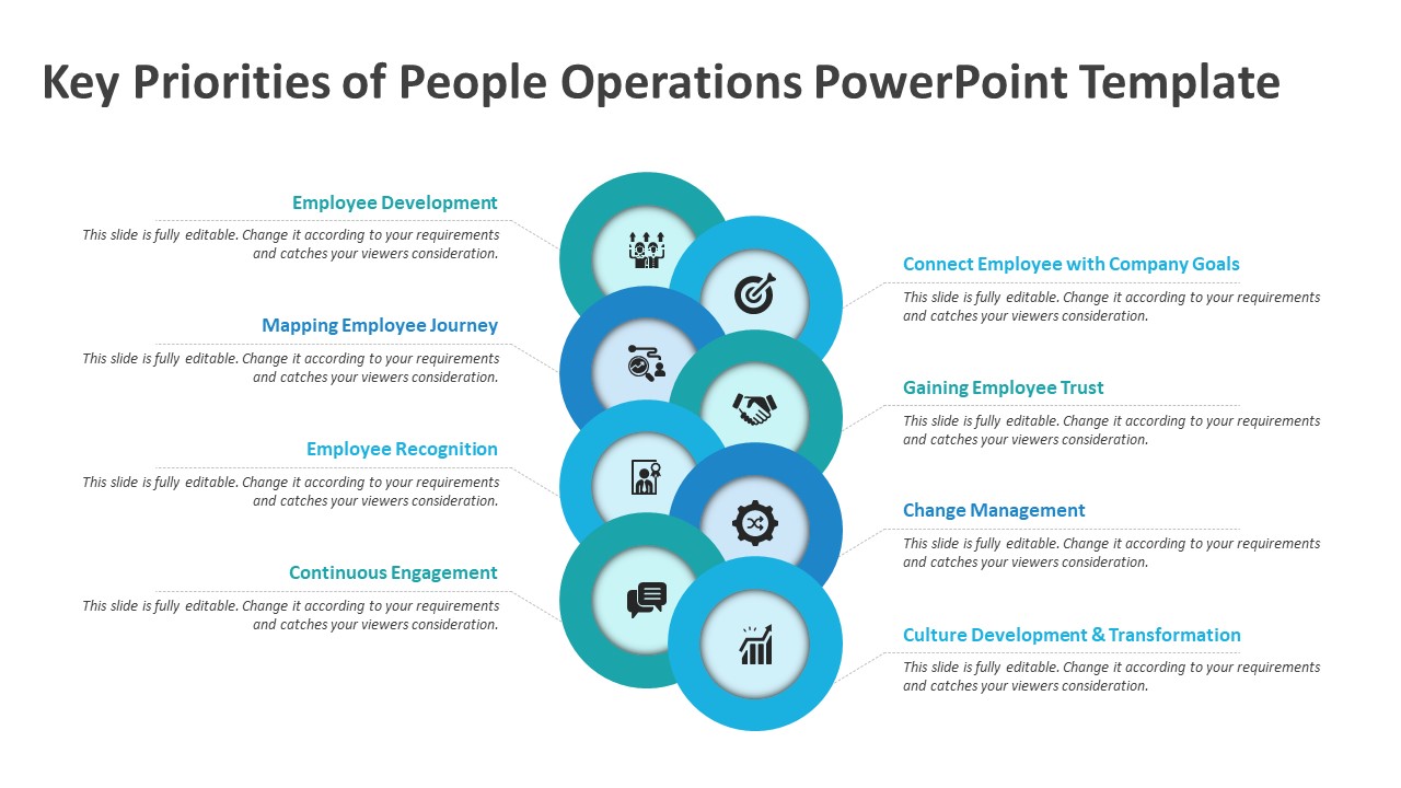 Key Priorities of People Operations PowerPoint Template