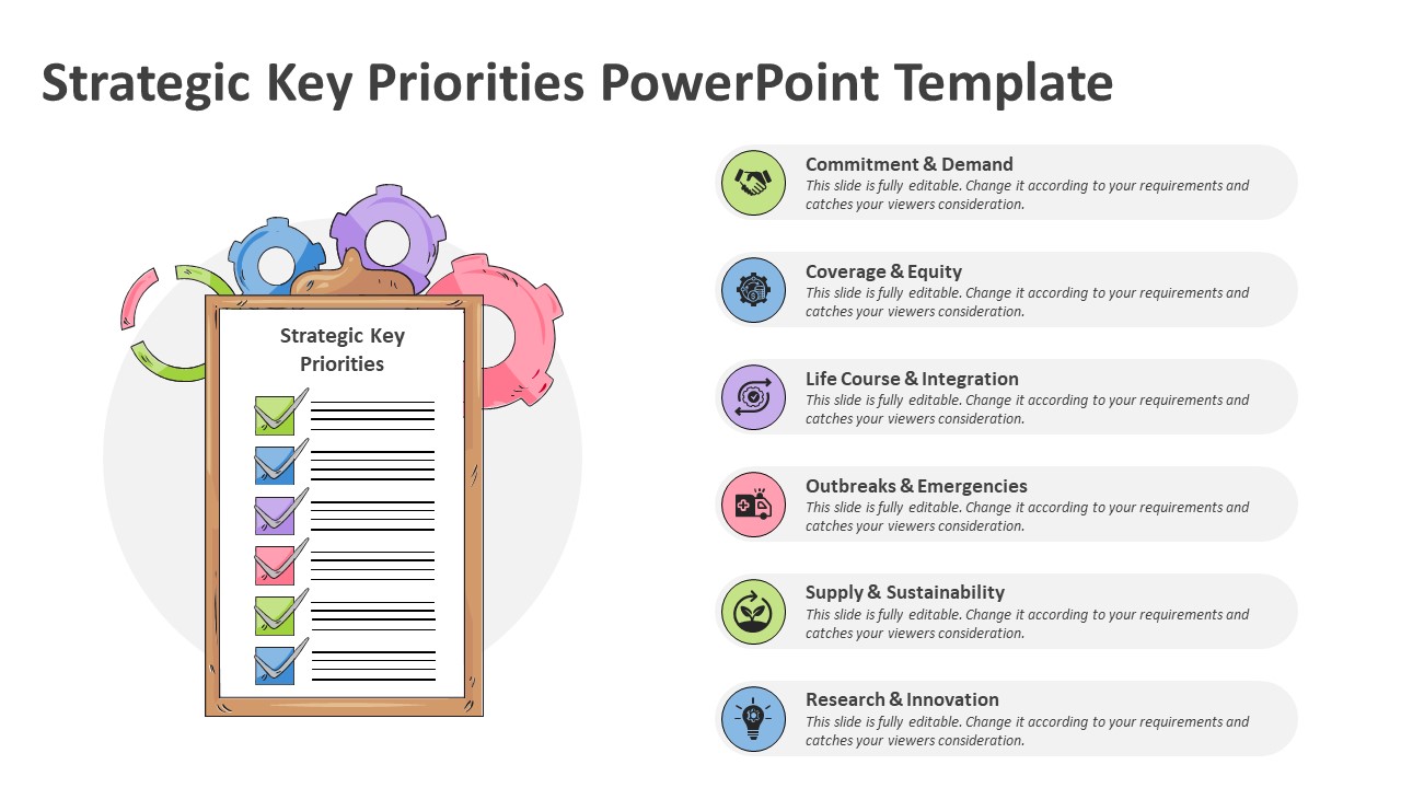 Strategic Key Priorities PowerPoint Template | PPT Templates Strategic Key Priorities PowerPoint Template | PPT Templates