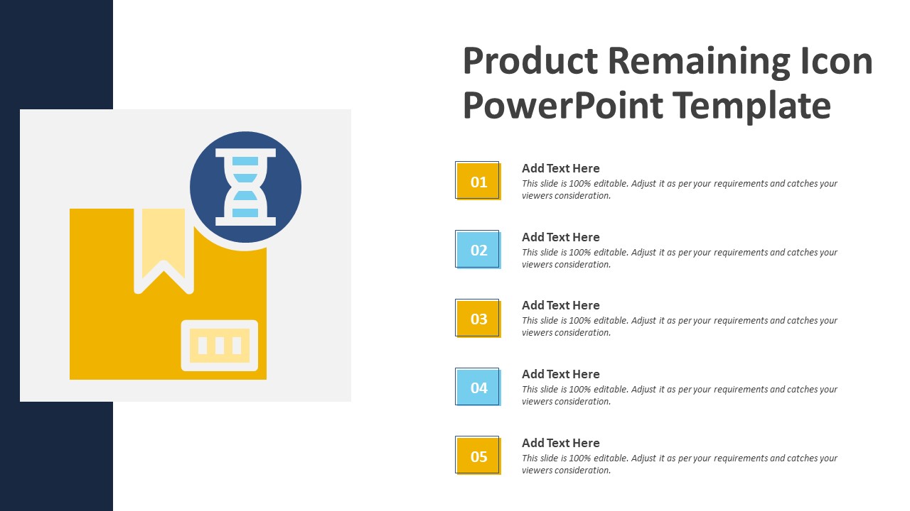 Product Remaining Icon PowerPoint Template | PPT Templates