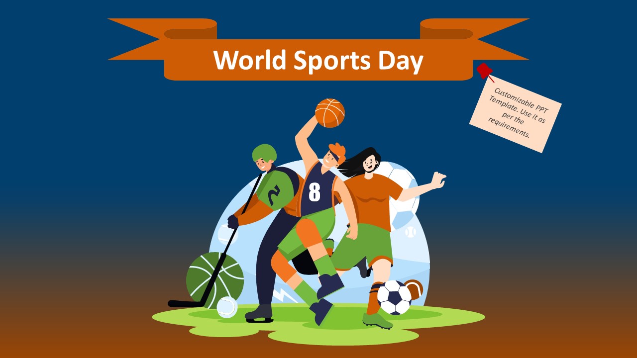 World Sports Day PowerPoint Template | PPT Templates