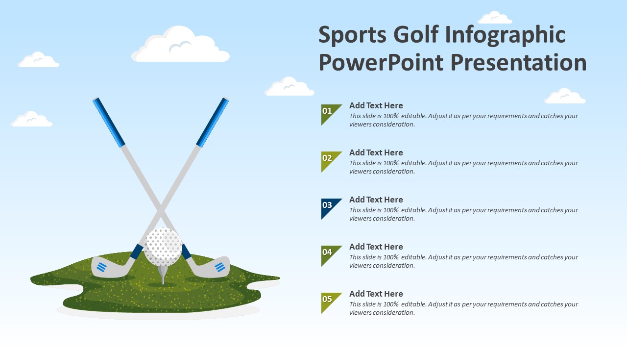 Sports Golf Infographic PowerPoint Presentation | PPT Templates