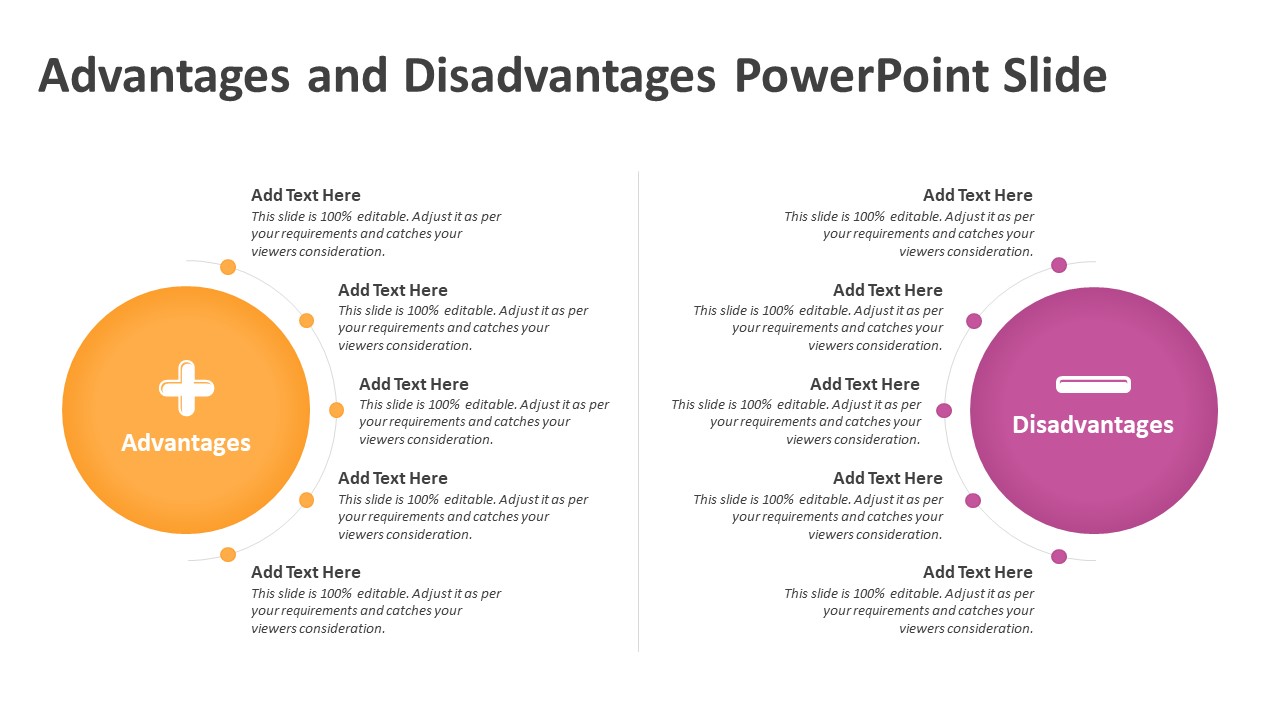 Advantages and Disadvantages PowerPoint Slide | PPT Templates Advantages and Disadvantages PowerPoint Slide | PPT Templates
