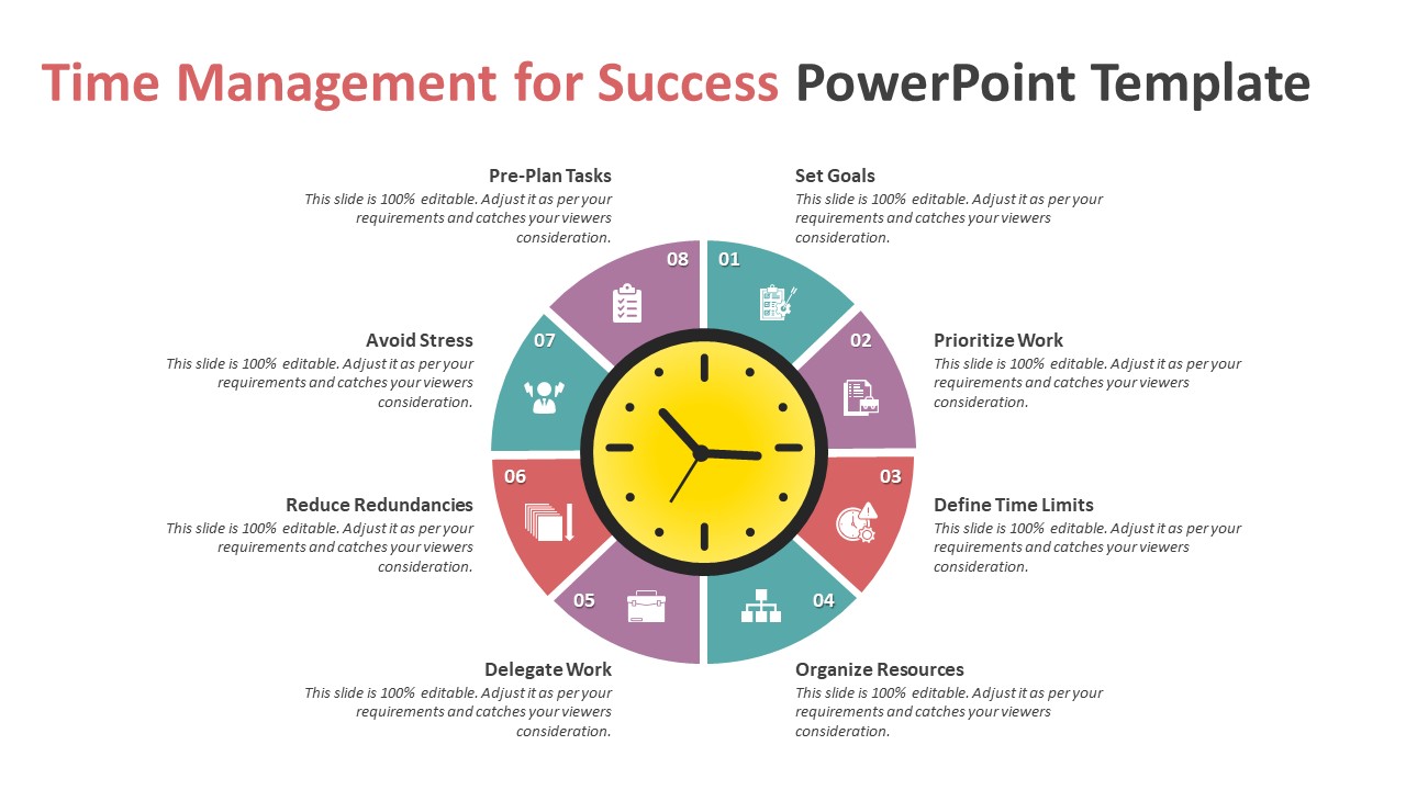 Time Management for Success PowerPoint Template | PPT Slides