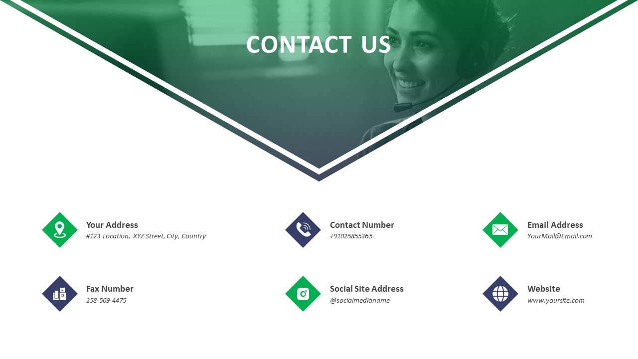 Contact Us PowerPoint Presentation Template | PPT Templates