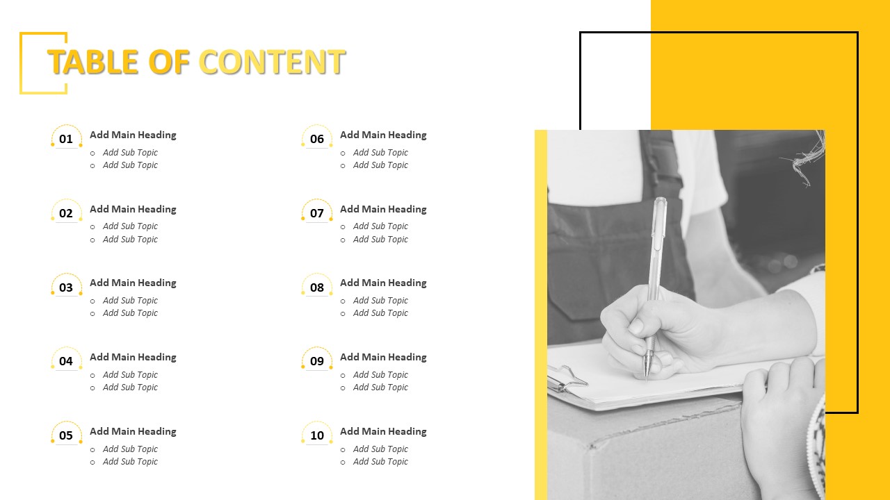 Table of Content PowerPoint Template | PPT Templates