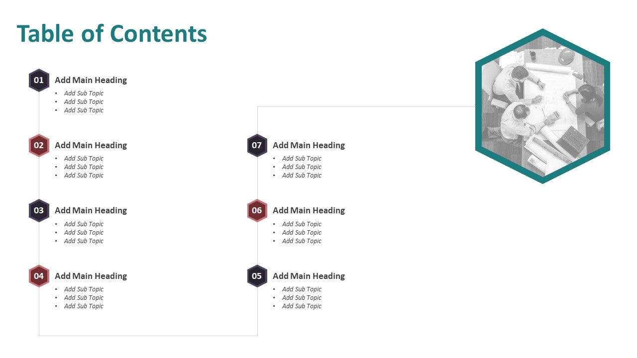 Table of Contents PowerPoint Presentation Slideshow