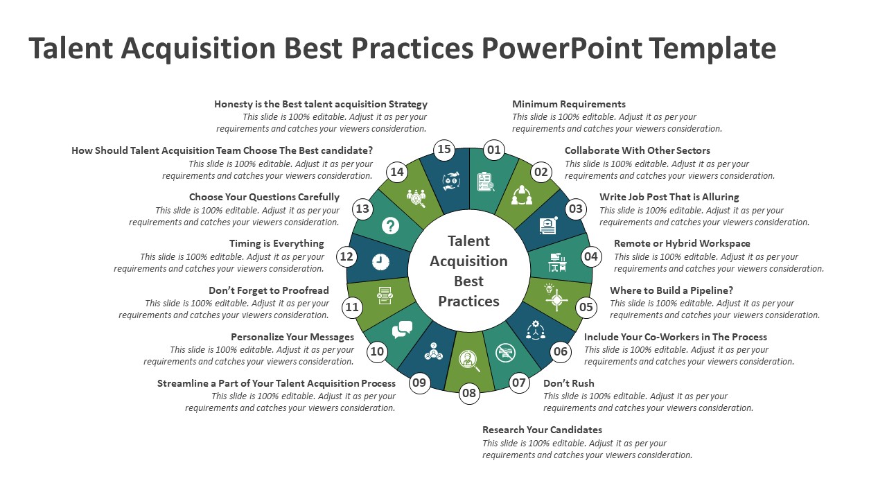Talent Acquisition Best Practices PowerPoint Template | PPT Slides Talent Acquisition Best Practices PowerPoint Template | PPT Slides