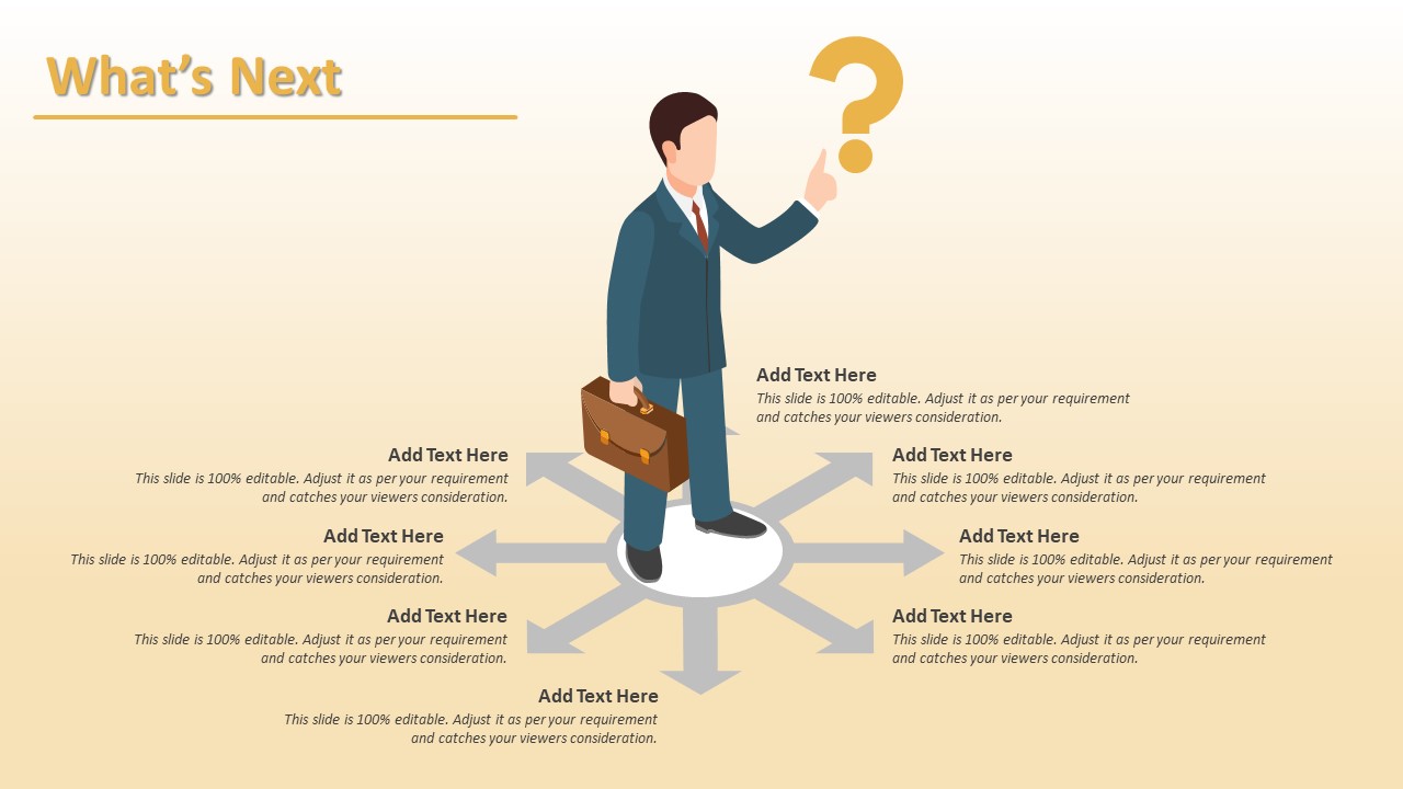 Whats Next PowerPoint Template | Next Steps Slide Design