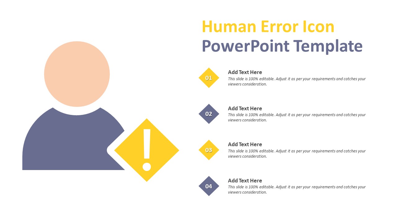 Human Error Icon PowerPoint Template | PPT Templates