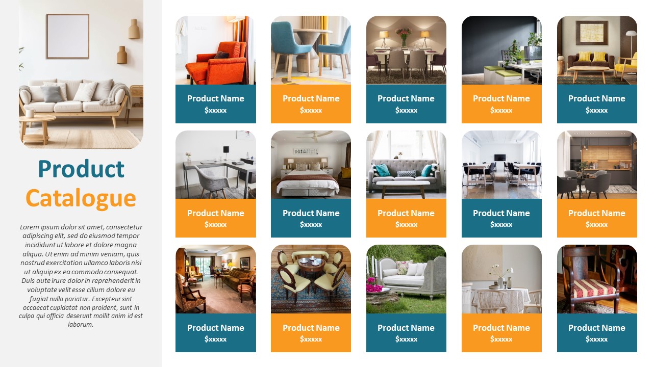 Product Catalogue Presentation Slide | PPT Templates