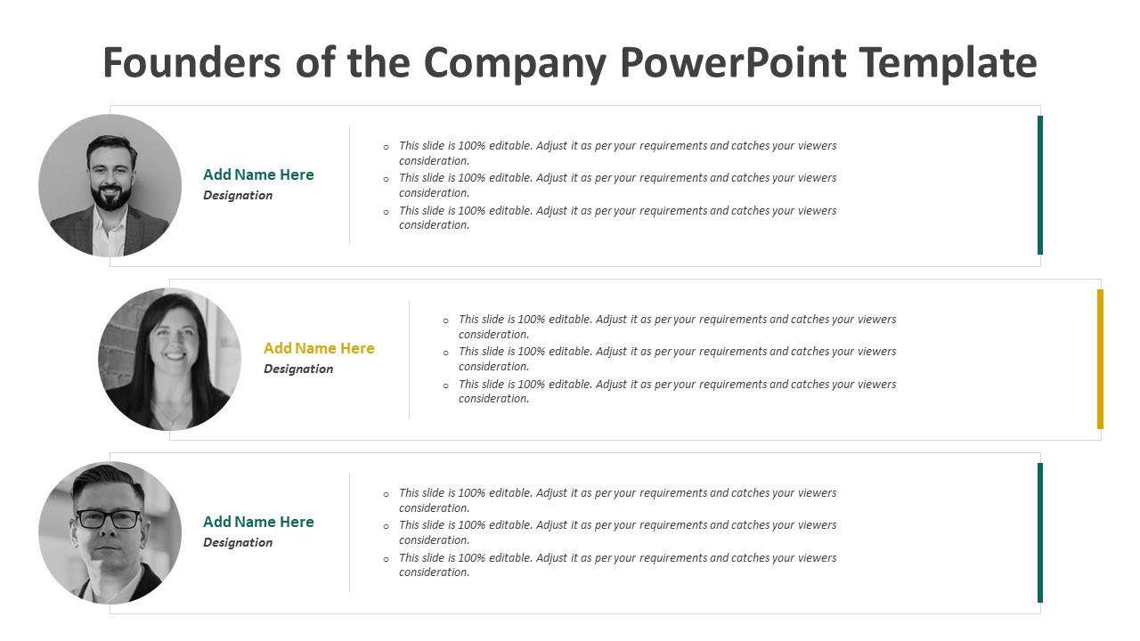Founders of the Company PowerPoint Template | PPT Templates