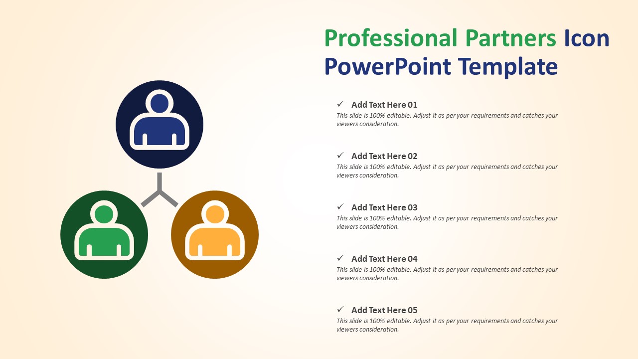 Professional Partners Icon PowerPoint Template | PPT Templates
