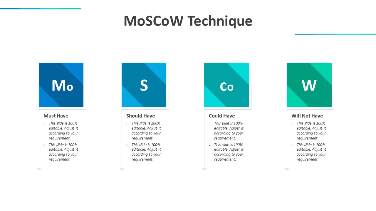 MoSCoW Technique PowerPoint Template | PPT Templates