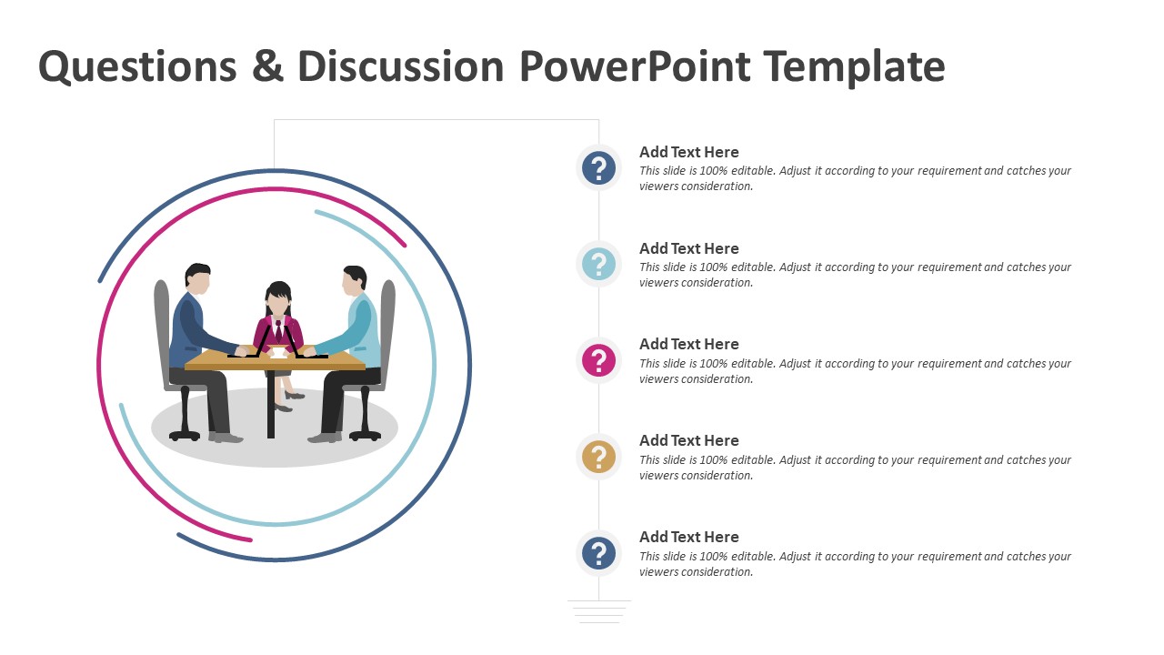 Questions & Discussion PowerPoint Template | PPT Templates